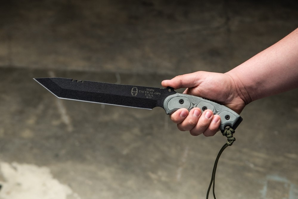 Anaconda Tanto Point Knife - TOPS Knives Tactical OPS USA