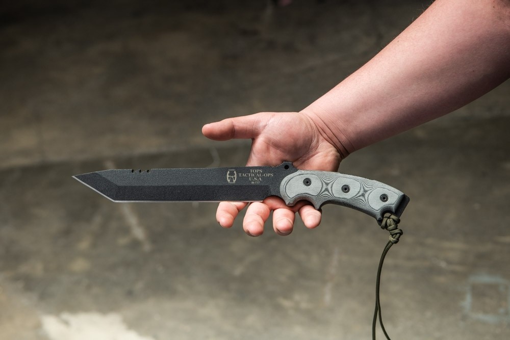 Anaconda Tanto Point Knife - TOPS Knives Tactical OPS USA