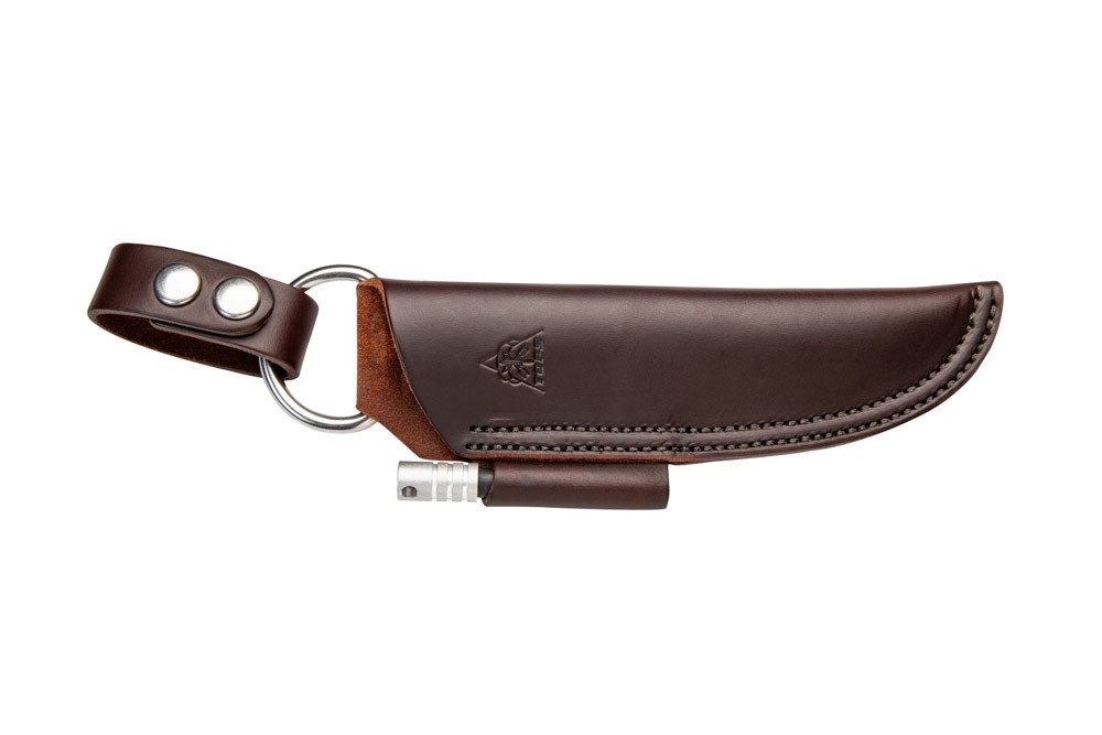 Bushcraft Leather - Brown Sheath - TOPS Knives Tactical OPS USA