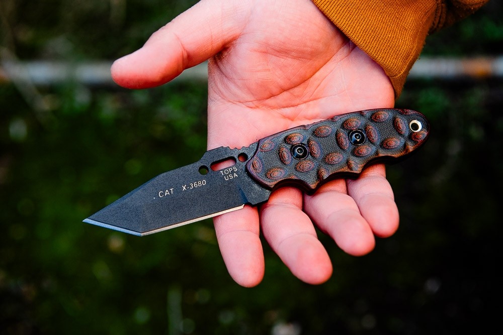 C.A.T. 203 Rocky Mountain Bull's-eye Scales Knife - TOPS Knives ...