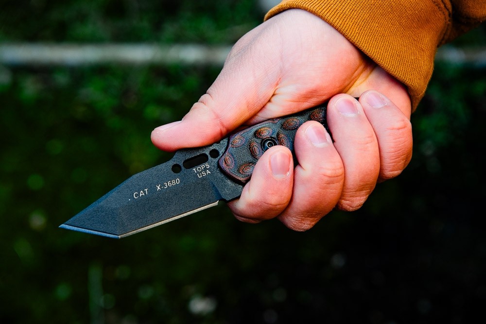 C.A.T. 203 Rocky Mountain Bull's-eye Scales Knife - TOPS Knives ...