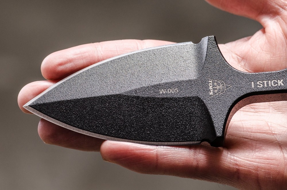 push dagger knife t grip