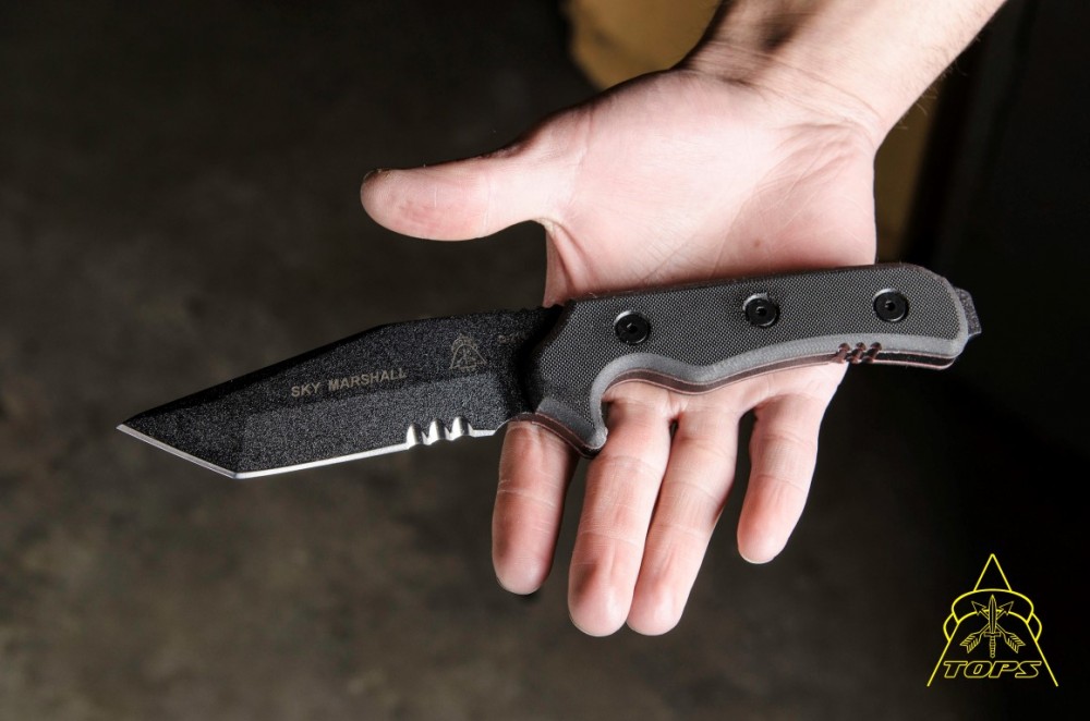 Sky Marhall Tanto Point Knife - TOPS Knives Tactical OPS USA