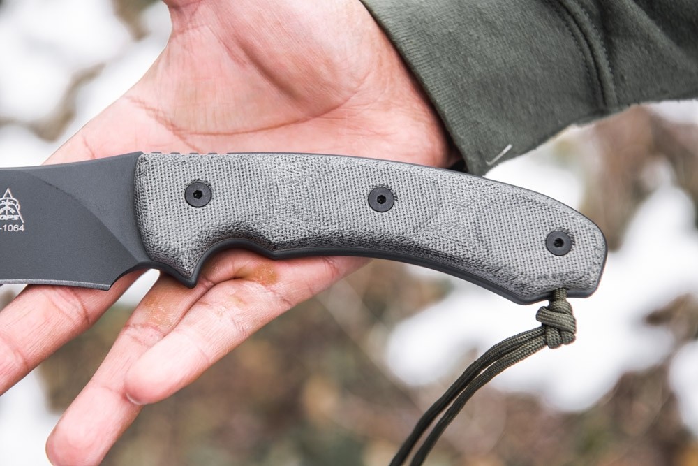 Longhorn Bowie Black River Wash Knife - TOPS Knives Tactical OPS USA