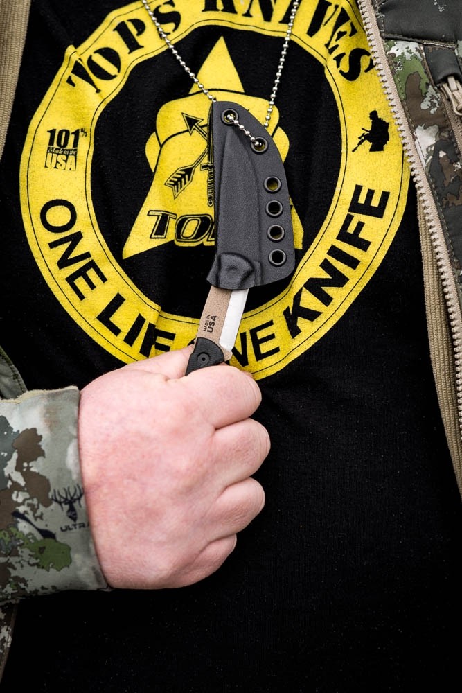 Mini Scandi Survival Knife - TOPS Knives Tactical OPS USA