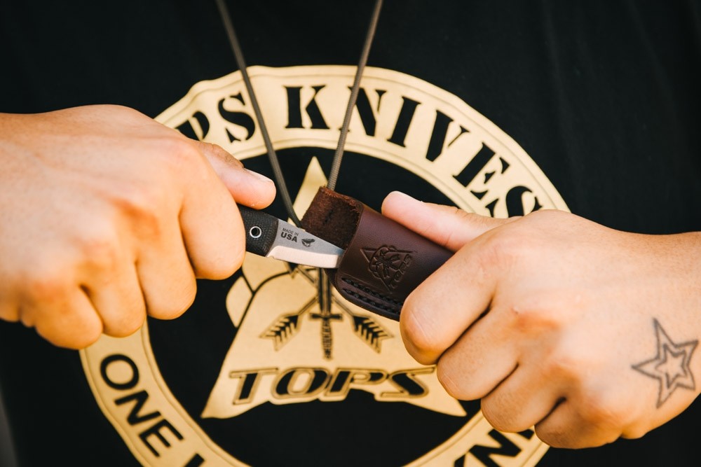 Mini Tanimboca Puukko Knife - TOPS Knives Tactical OPS USA