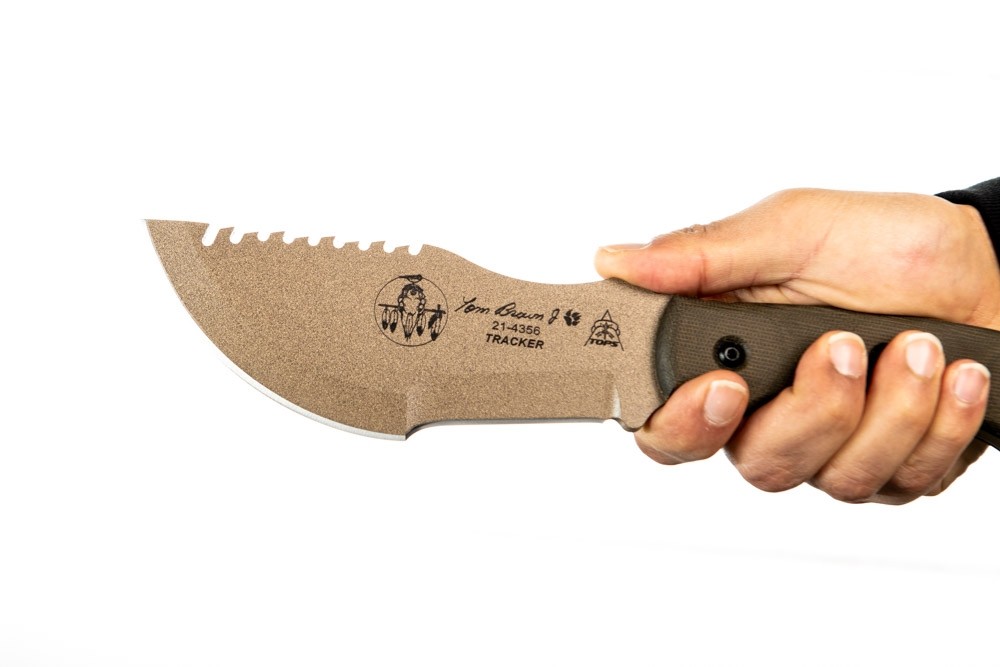 Tom Brown Tracker Coyote Tan Knife - TOPS Knives Tactical OPS USA